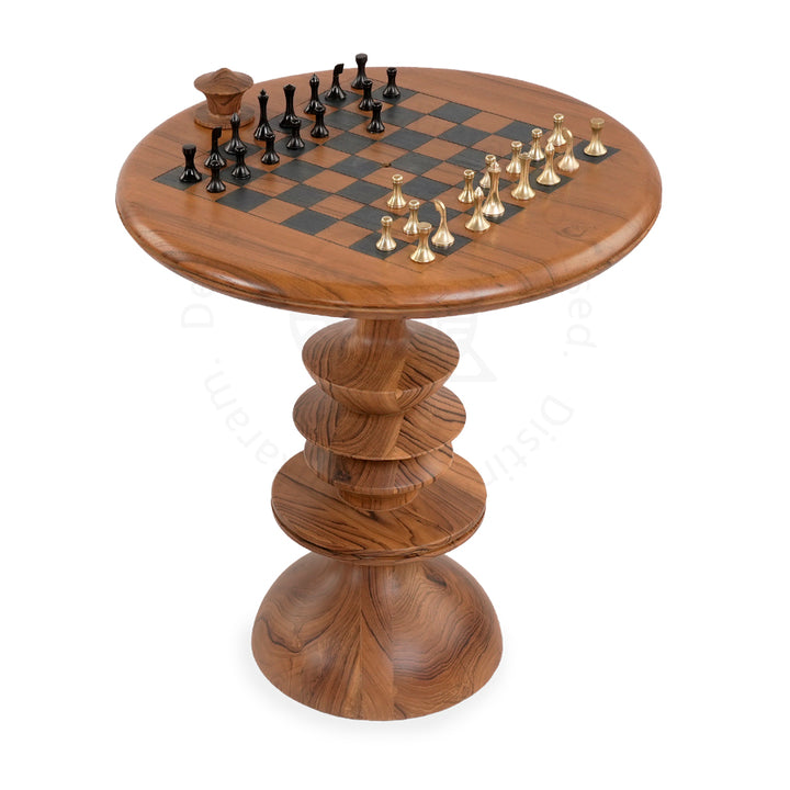 Atamai - Side Table, Chess Artwork | Alankaram