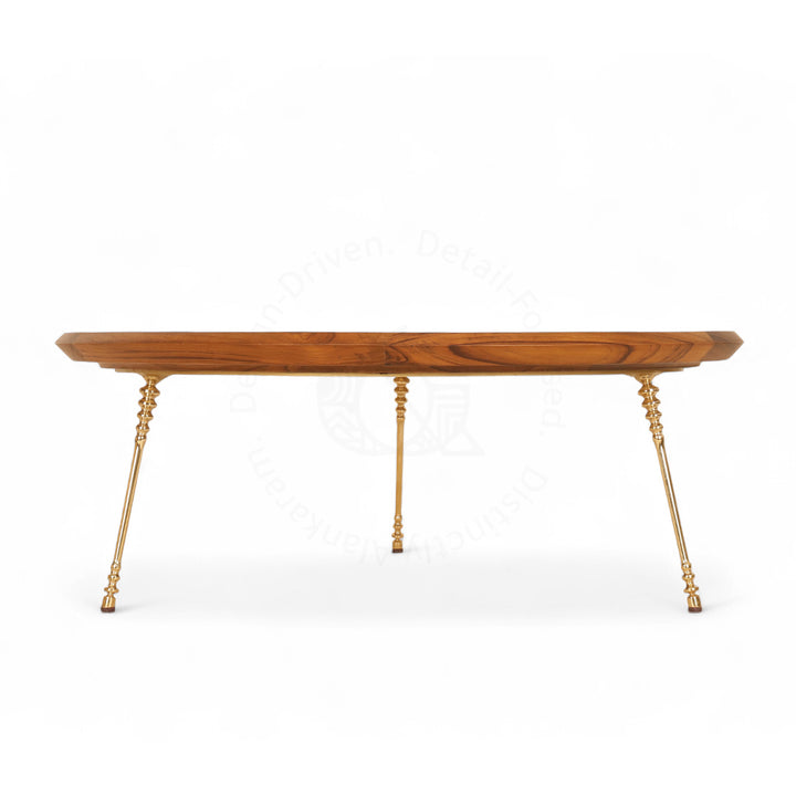 Conico - Teak Center Table, Artwork | Alankaram