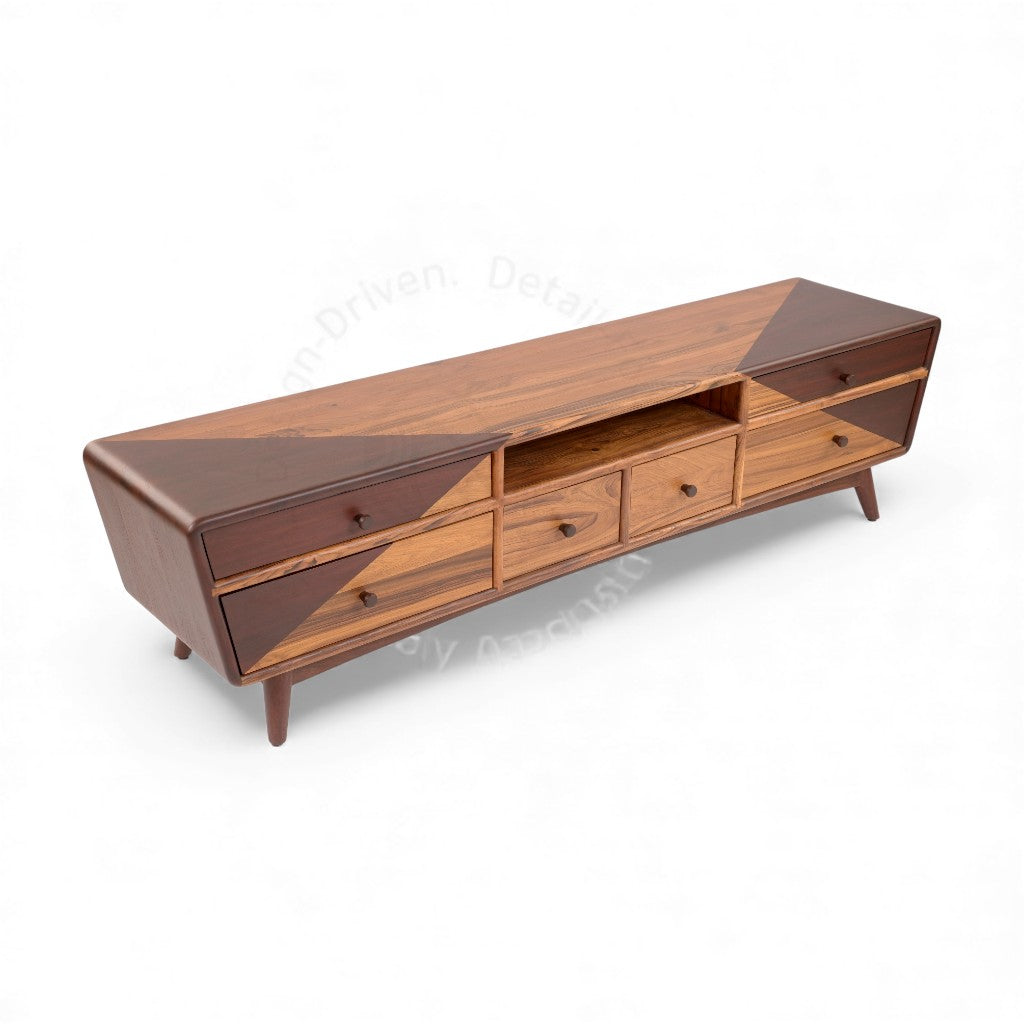 Huvi - Teak TV Unit, Large | Alankaram