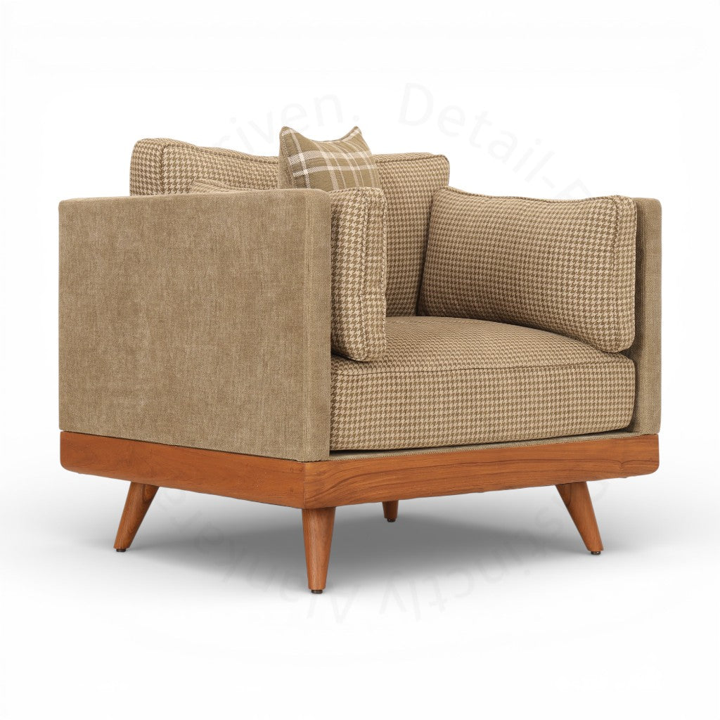 Priamka - Teak Club/Sofa Chair | Alankaram