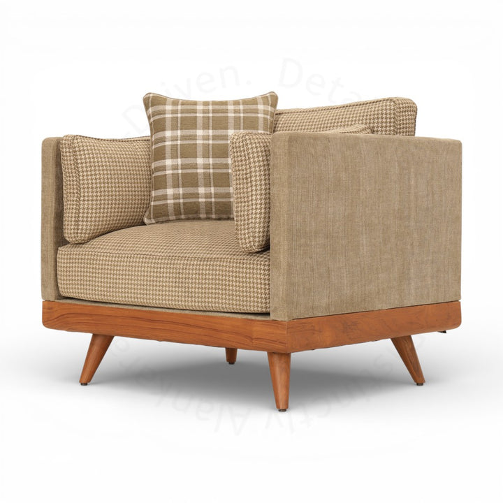 Priamka - Teak Club/Sofa Chair | Alankaram