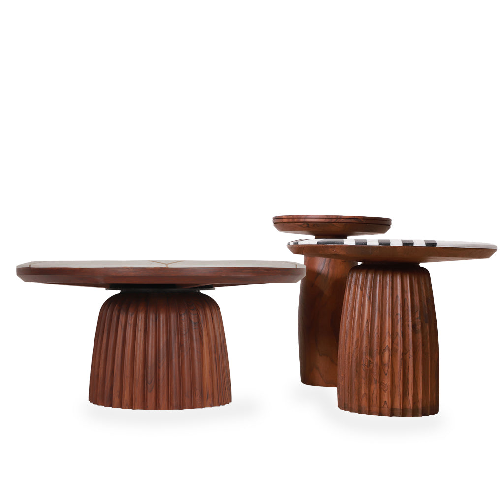 Silinda - Teakwood Center Table | Alankaram