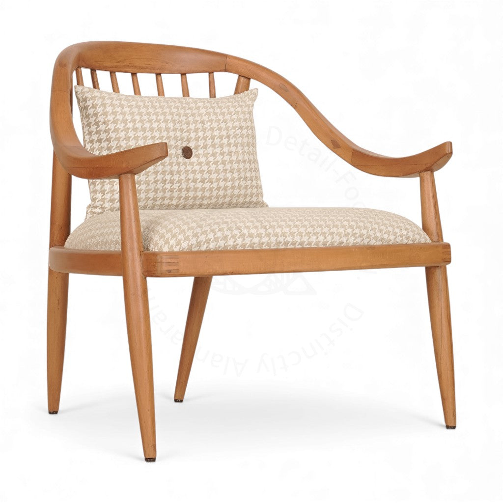 Vakra - Ash/Oak/Beech Lounge Chair, Stained | Alankaram