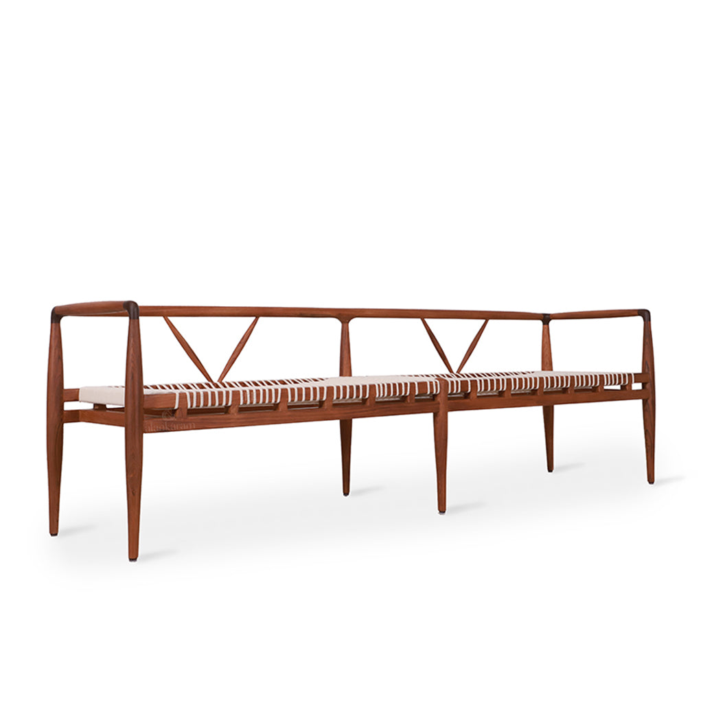 Bangku Five Seater Teakwood Bench | Alankaram