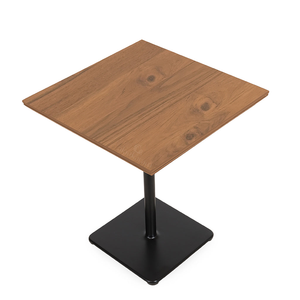 Tafel - Metal Table with Teakwood Top | Alankaram
