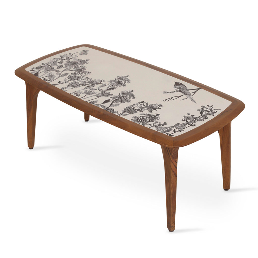 Boyali - Teak Center Table, Rectangular | Alankaram