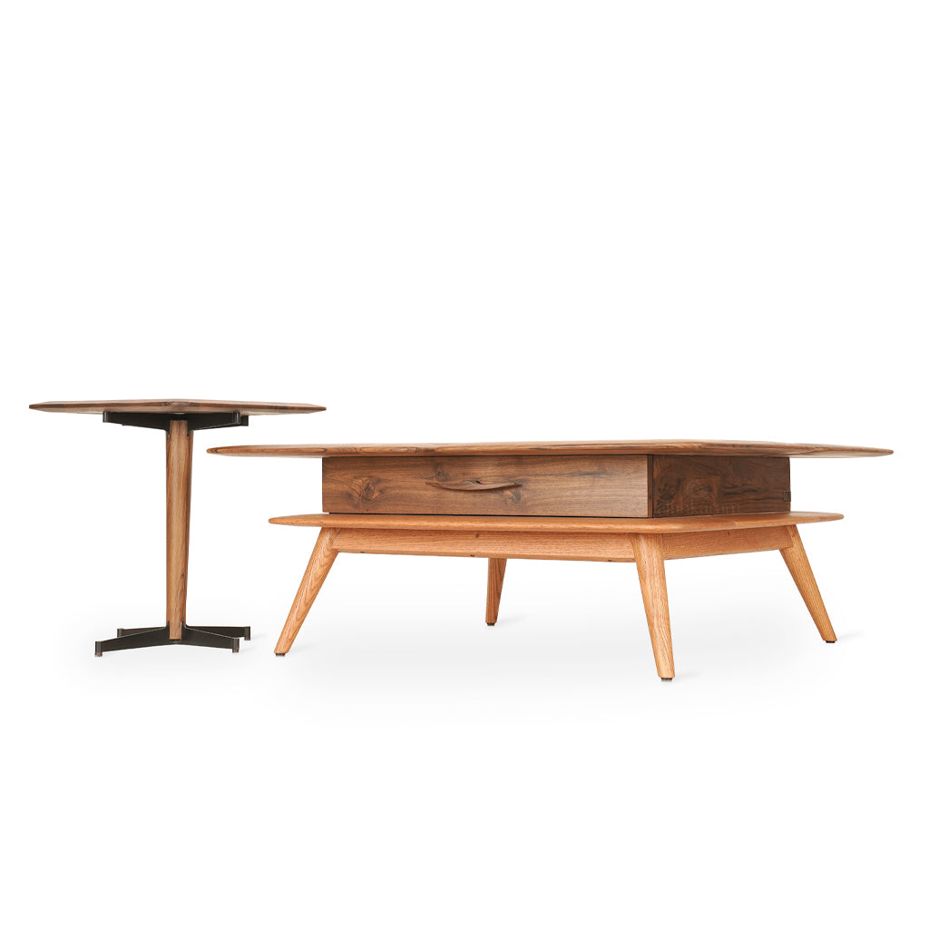 Miza - Tenji Teak Nested Center table | Alankaram