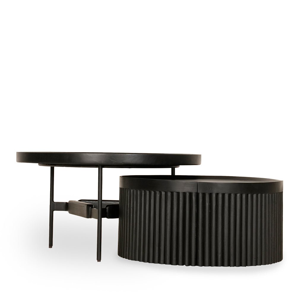 Parny - Black Stained Centre Table | Alankaram