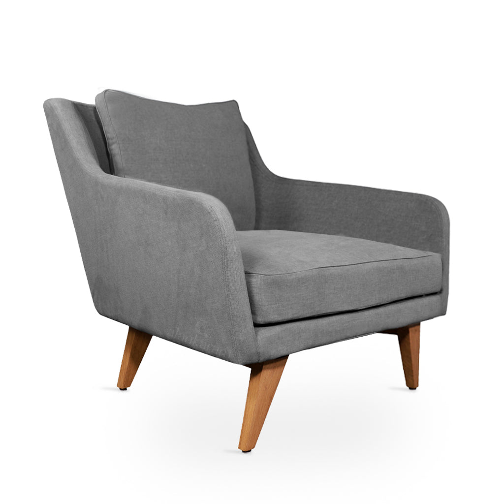Obluk - Teak Legs Lounge Chair | Alankaram