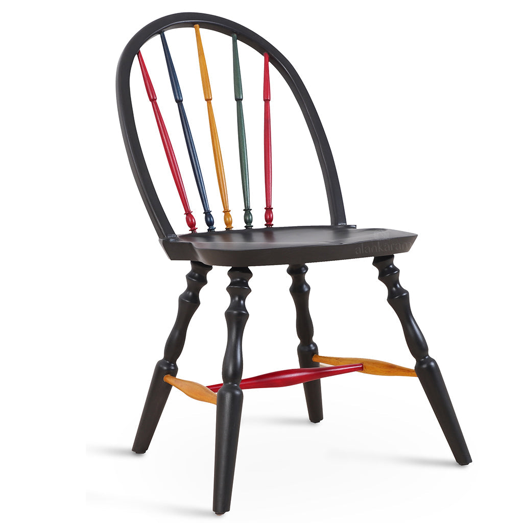 Troi - Ash/Oak/Beech Dining Chair, Wooden Seat, Stained | Alankaram