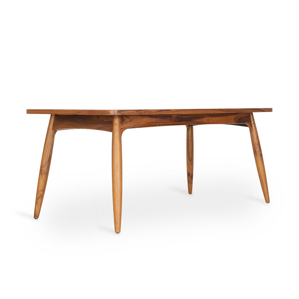 Vibhu - Teakwood Dining Table without drawers | Alankaram