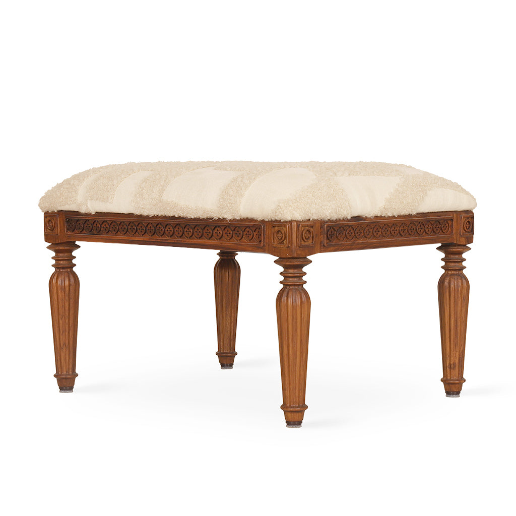 Masani - Teak FootStool | Alankaram