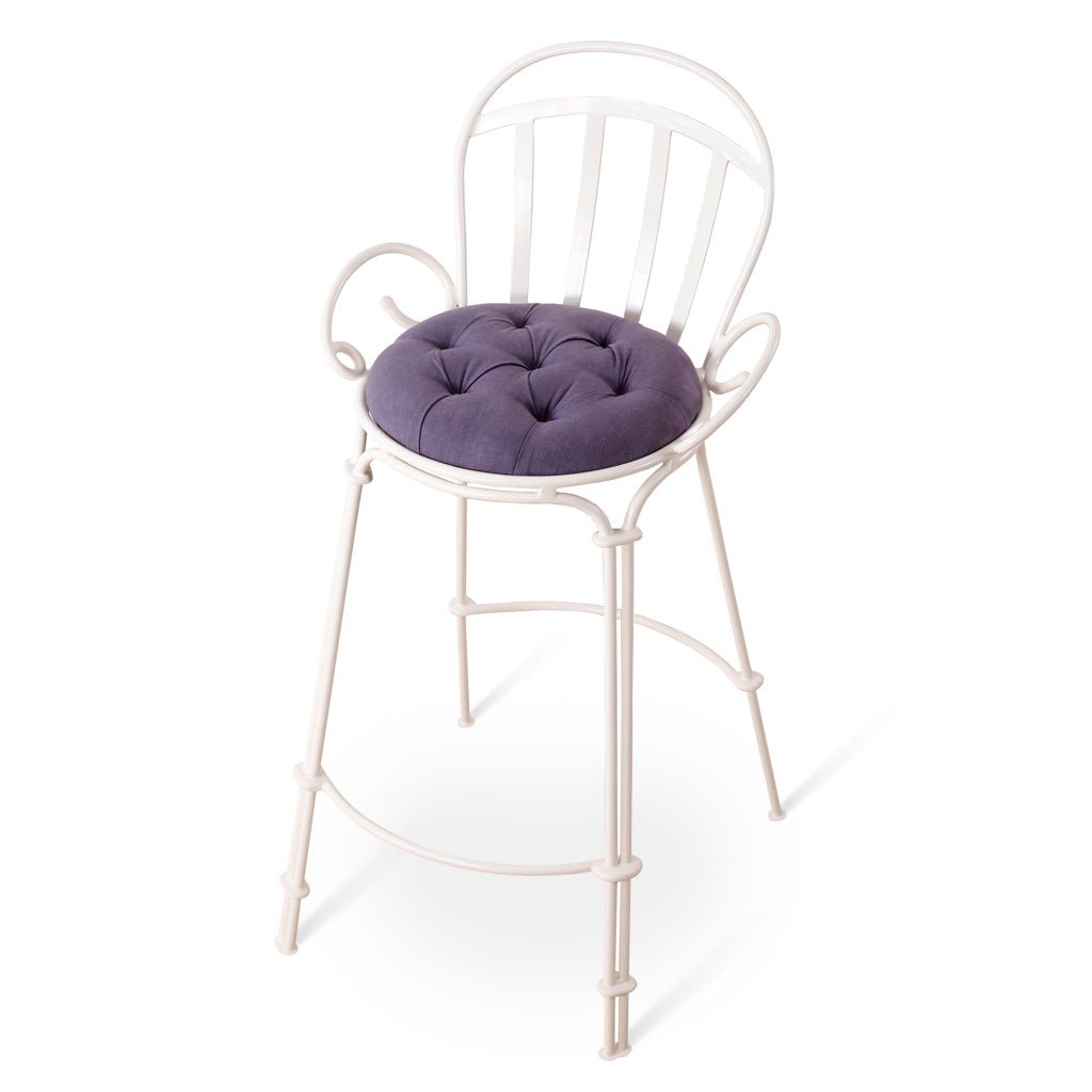 Elu - Metal High Chair, Upholstered | Alankaram