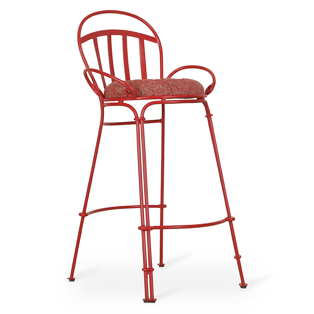 Elu - Metal High Chair, Upholstered | Alankaram