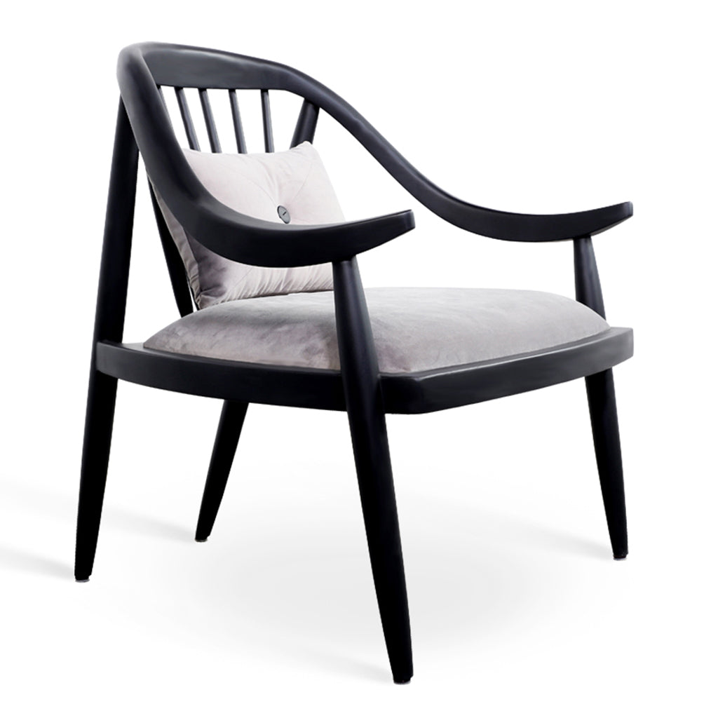 Vakra - Ash/Oak/Beech Lounge Chair, Stained | Alankaram