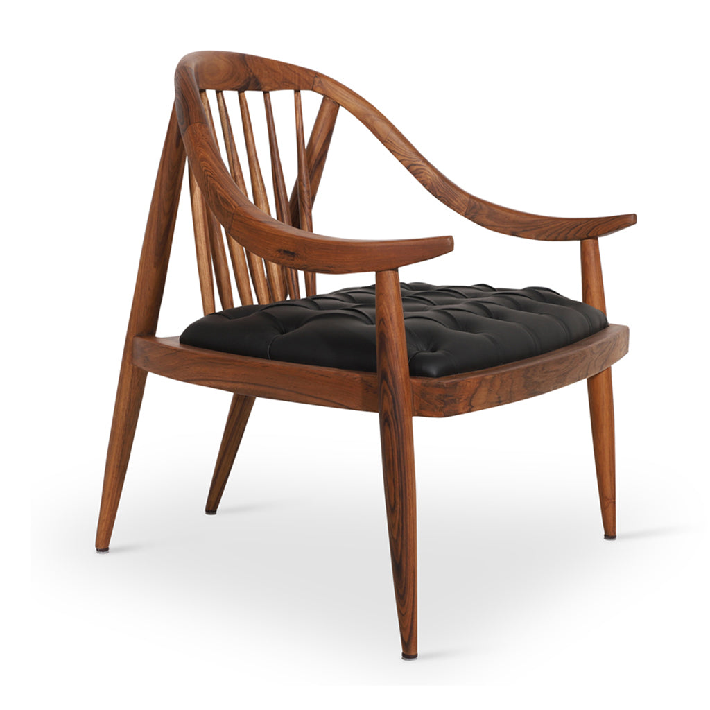 Vakra - Teak Lounge Chair | Alankaram