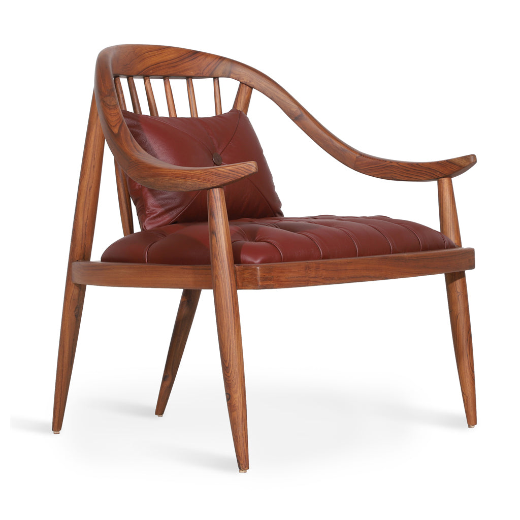 Vakra - Teak Lounge Chair | Alankaram