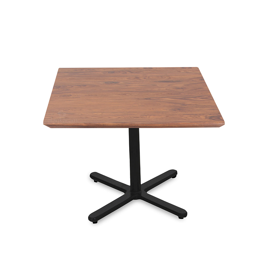 Caato - Square Wooden Top Open Office table | Alankaram