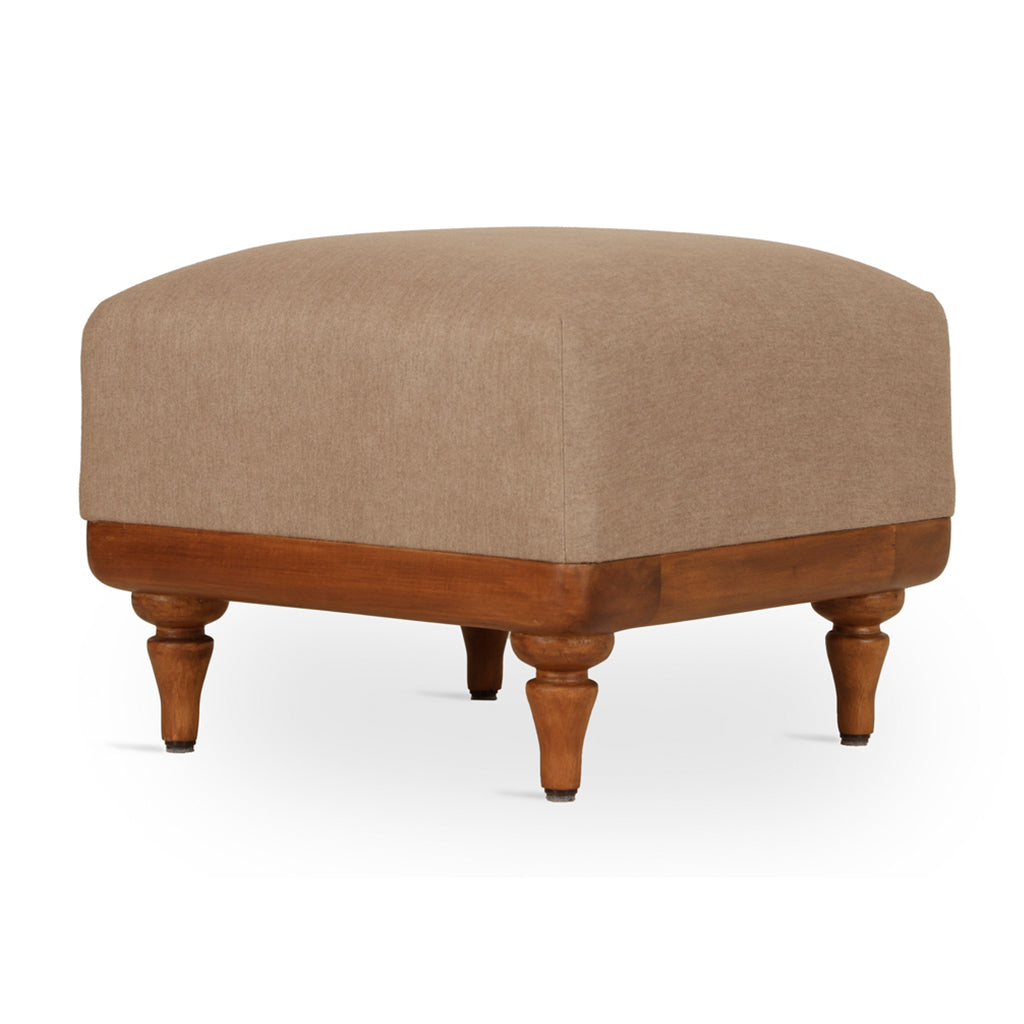 Pakhi - Square Size Pouffe with Grey Fabric | Alankaram