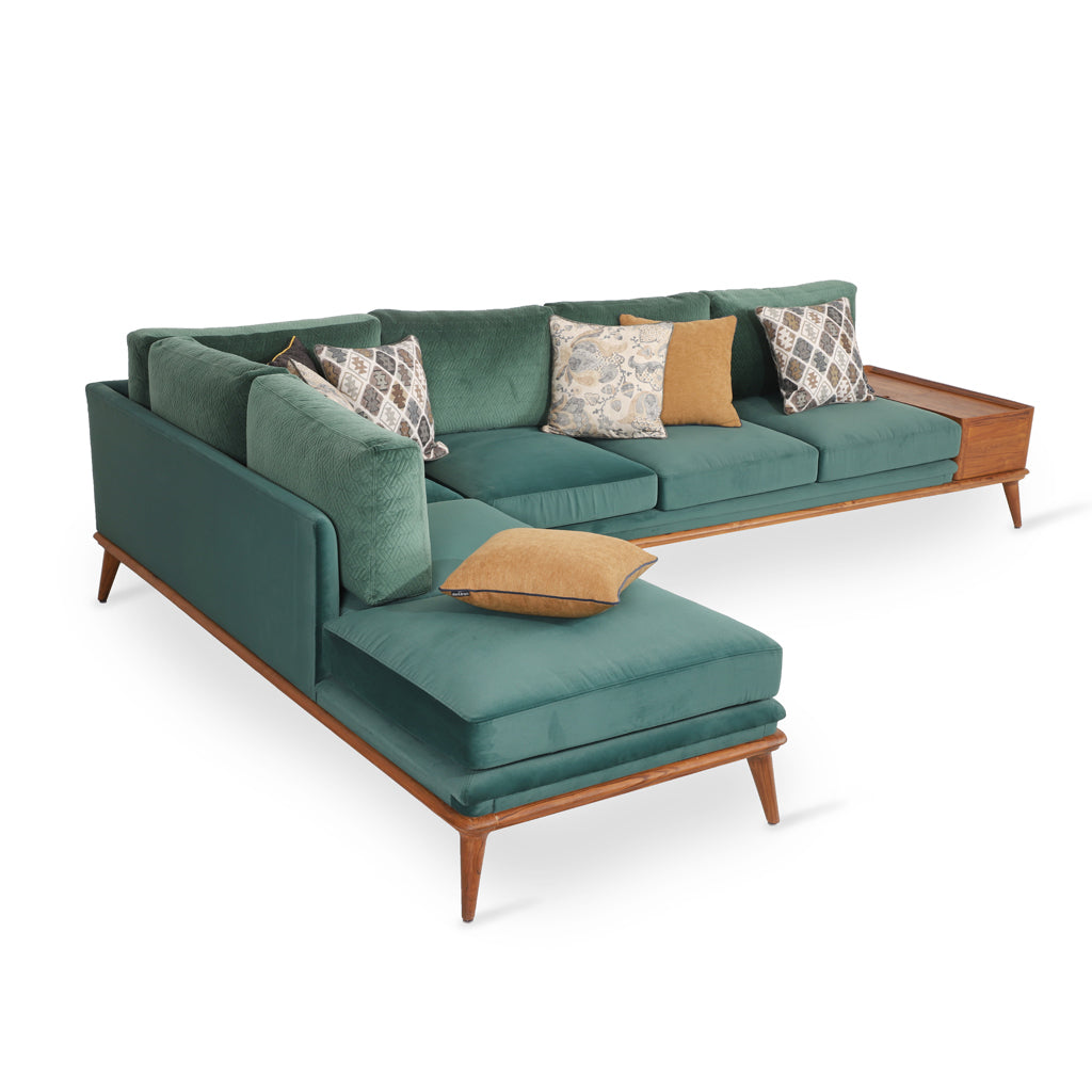 Mysig - Teakwood Six Seater Sofa | Alankaram