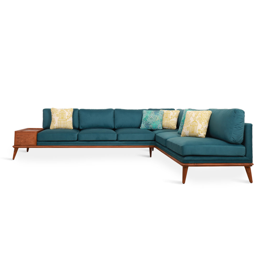Mysig - Teakwood Six Seater Sofa | Alankaram