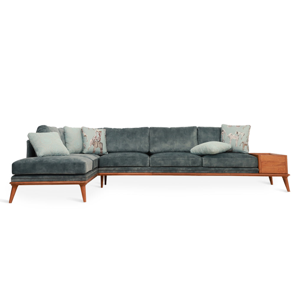 Mysig - Teakwood Six Seater Sofa | Alankaram