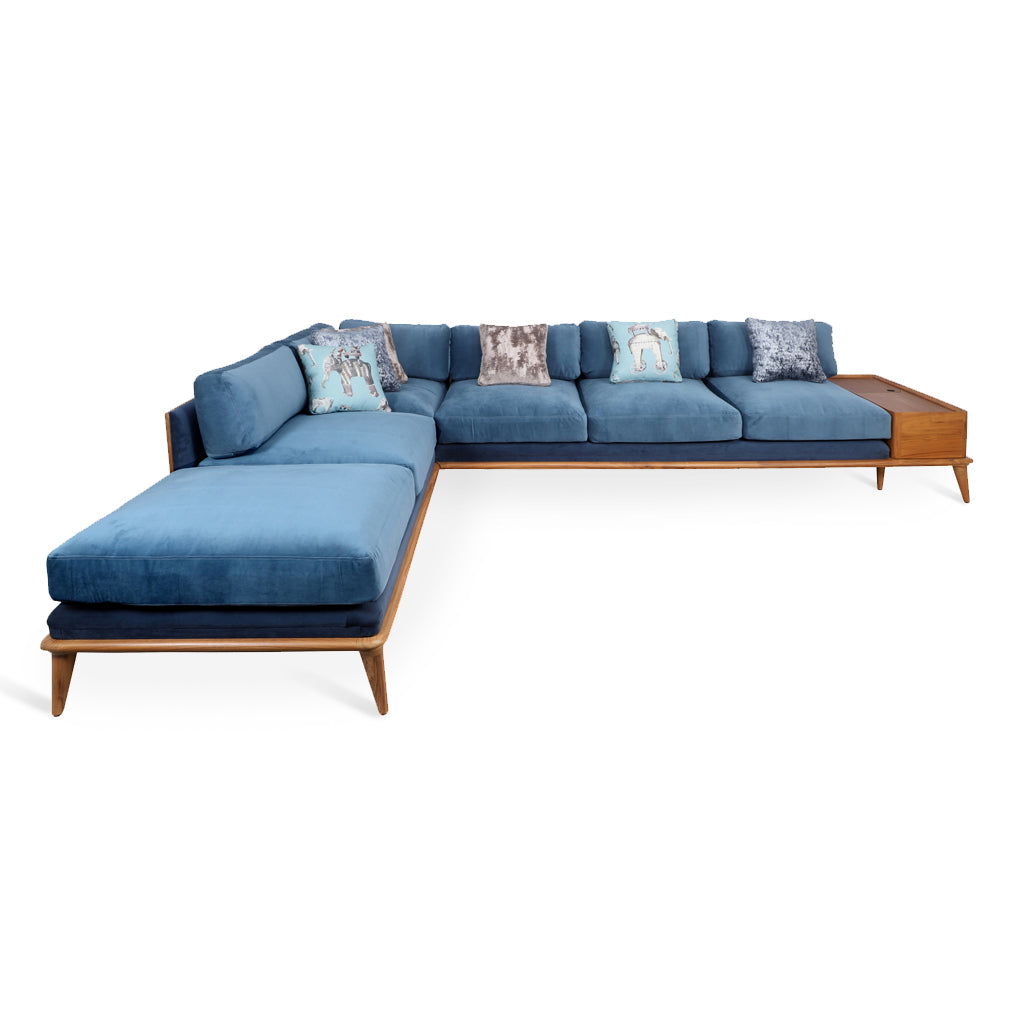 Mysig Teakwood Six Seater Sofa | Alankaram