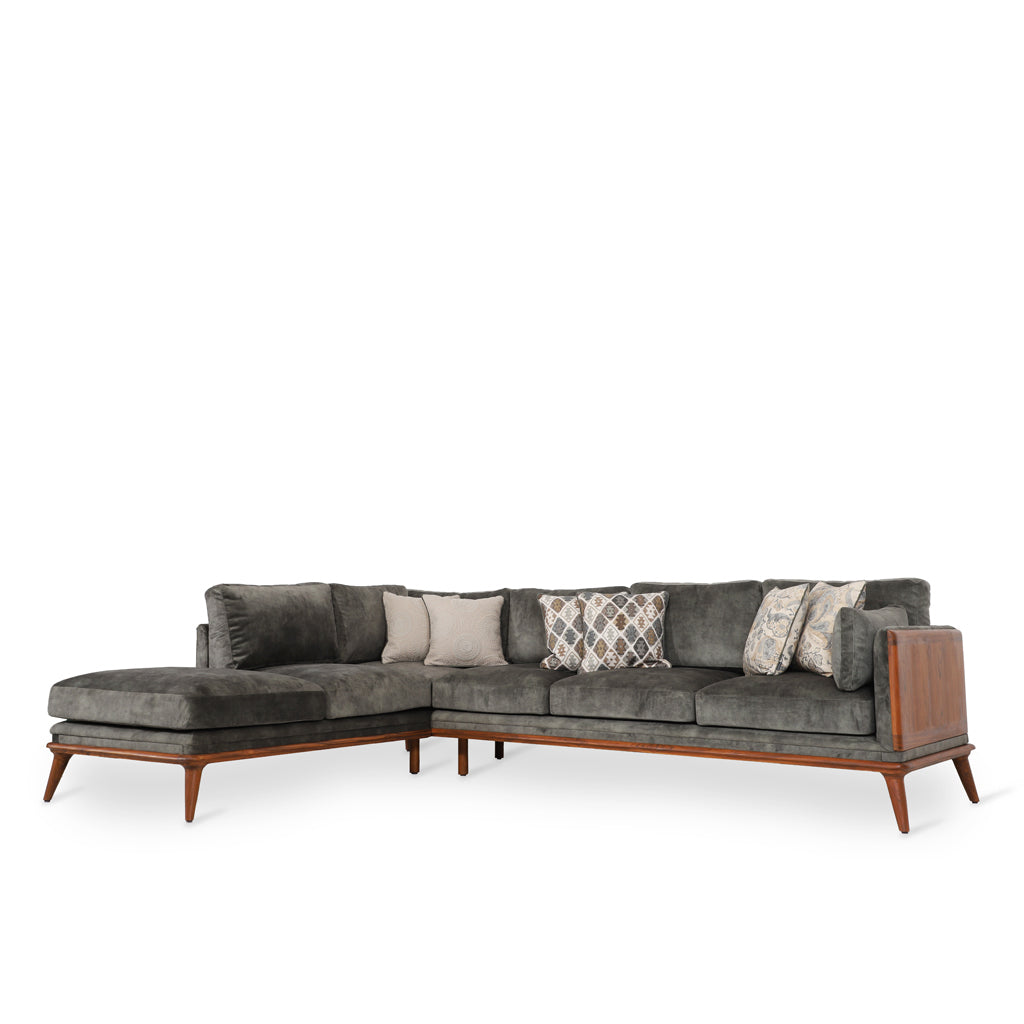 Mysig Teakwood Six Seater Sofa | Alankaram