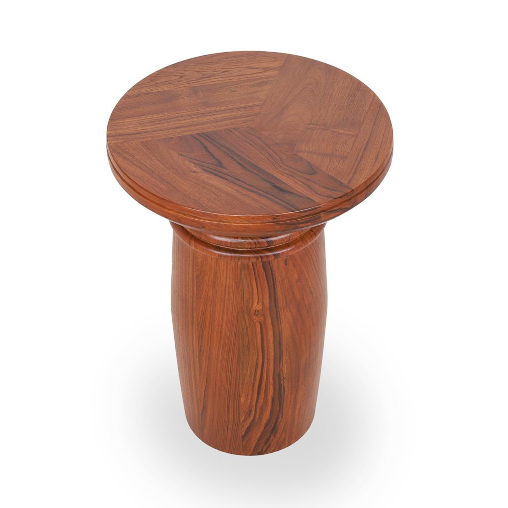 Silinda - Teakwood Side Table | Alankaram