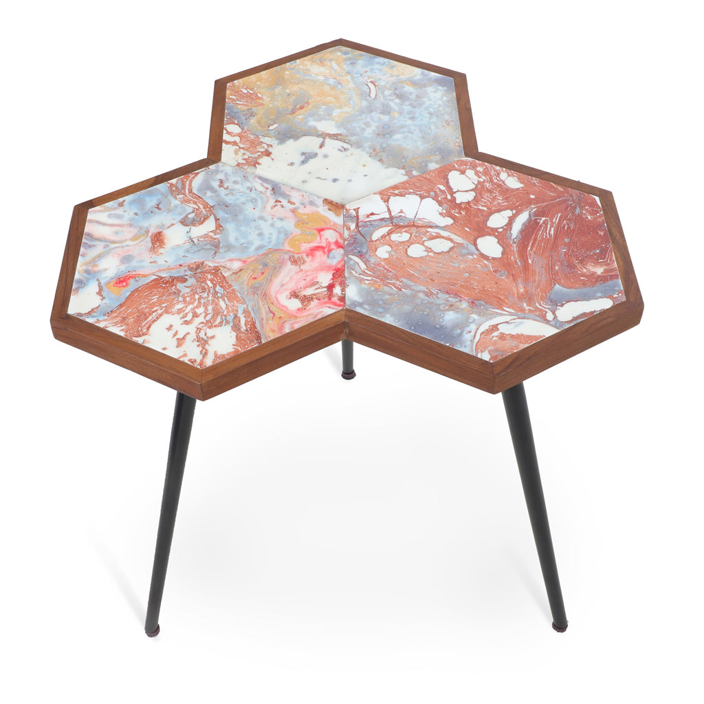 Toi - Metal Side Table with Multicolor | Alankaram
