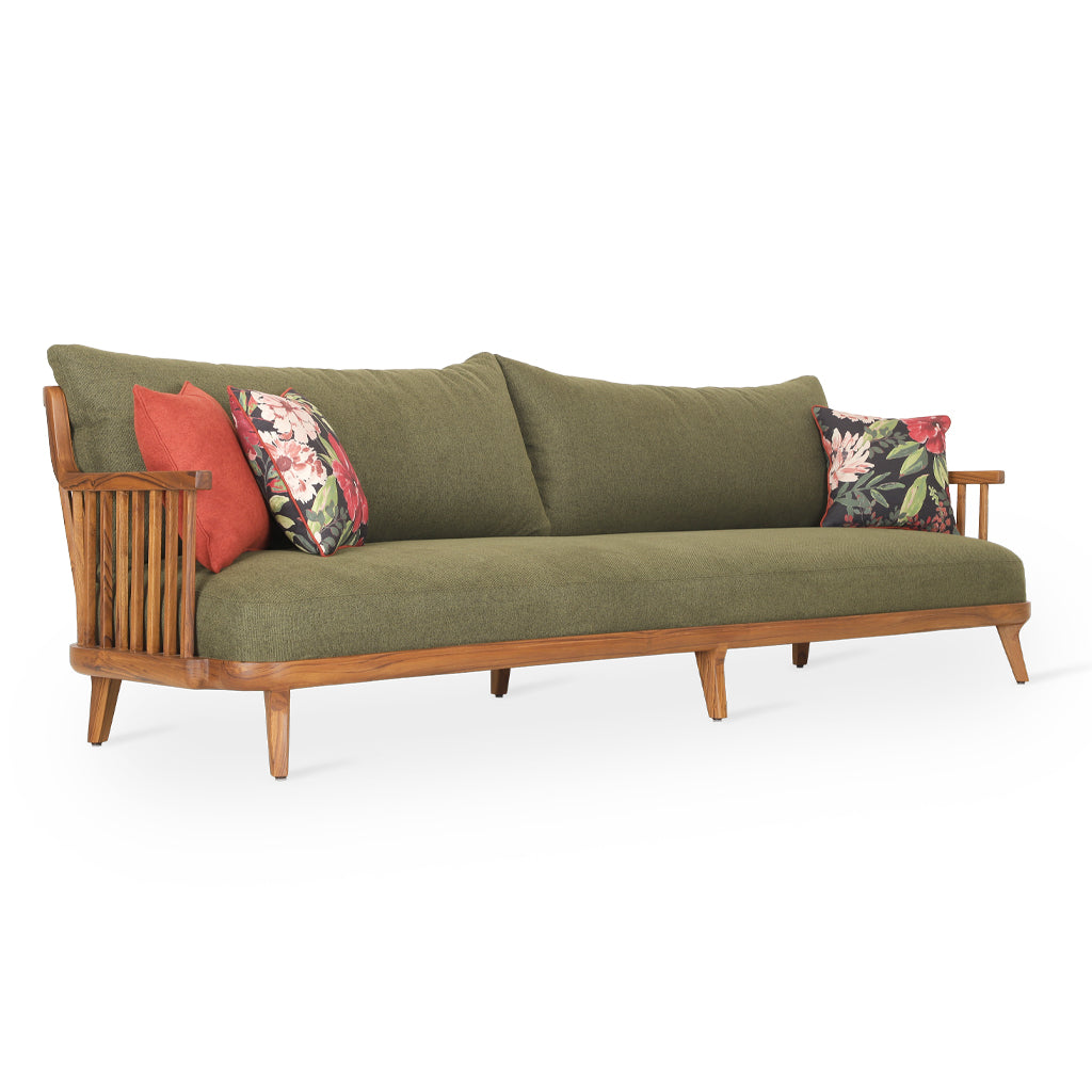 Lega - Three Seater Teak Sofa | Alankaram