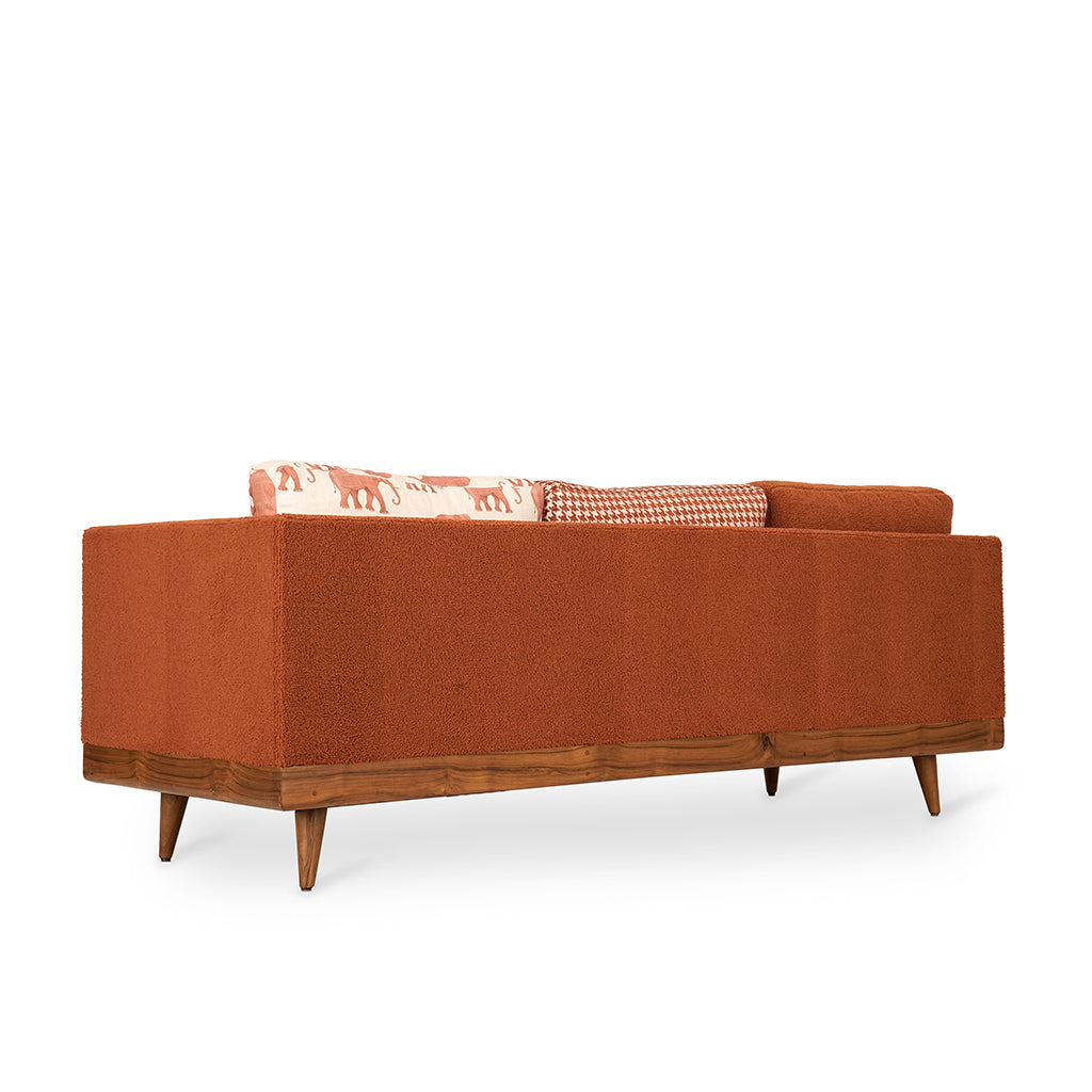 Priamka - Three Seater Teak Sofa | Alankaram