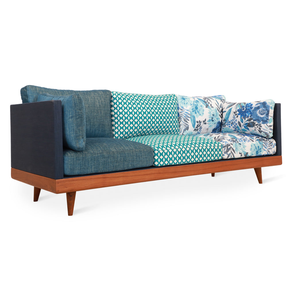 Priamka - Three Seater Teak Sofa | Alankaram