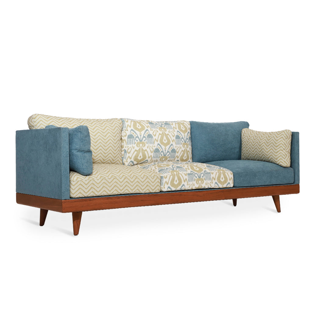 Priamka - Three Seater Teak Sofa | Alankaram