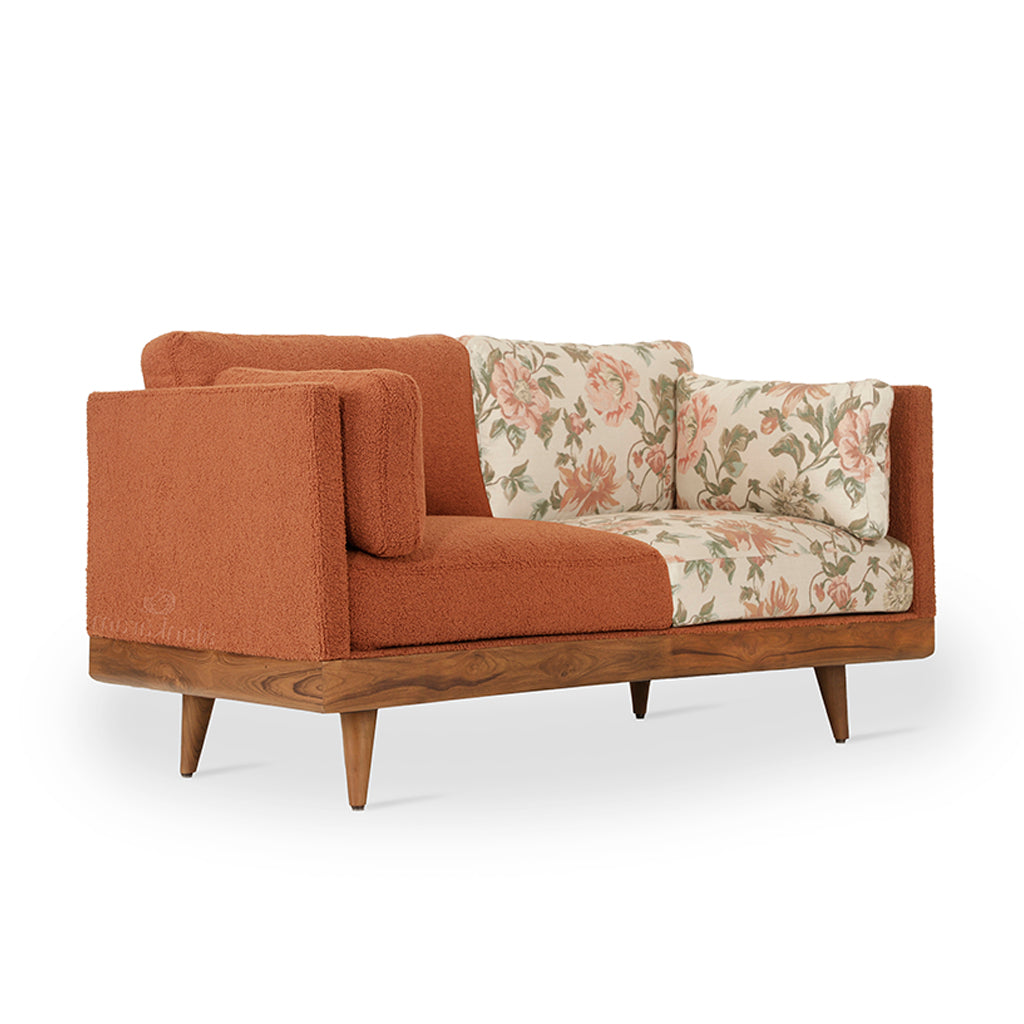 Priamka - Two Seater Teak Sofa | Alankaram