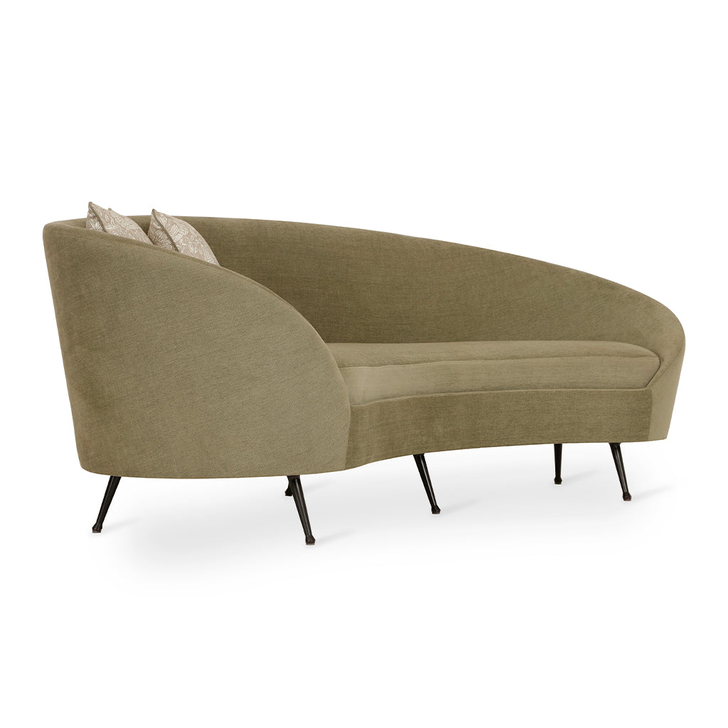 Rikoma - Two Seater Sofa, Full Upholstered, Metal Legs | Alankaram