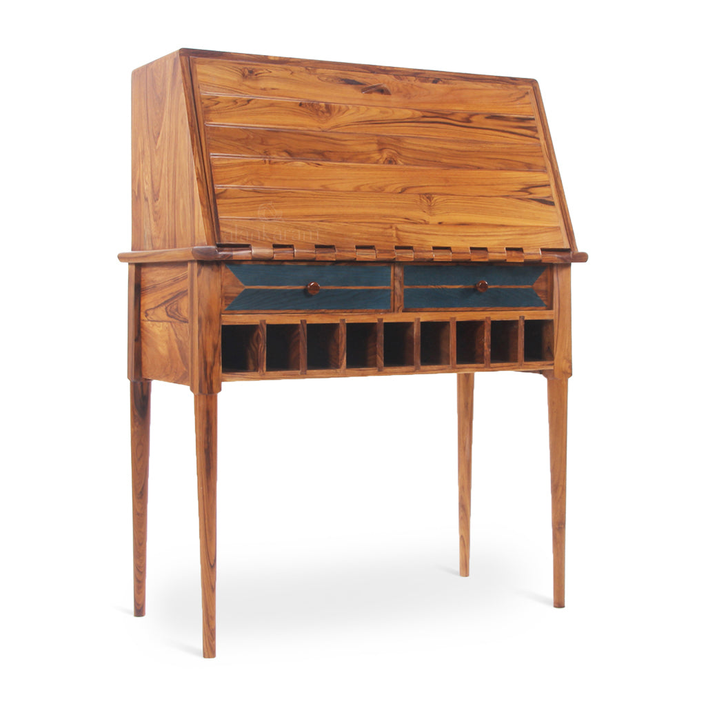 Lipika - Teak Study Table | Alankaram