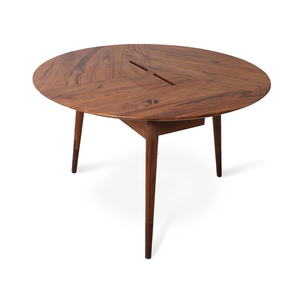 Tripadi Teakwood Executive Workstation – Circular Office Desk | Alankaram