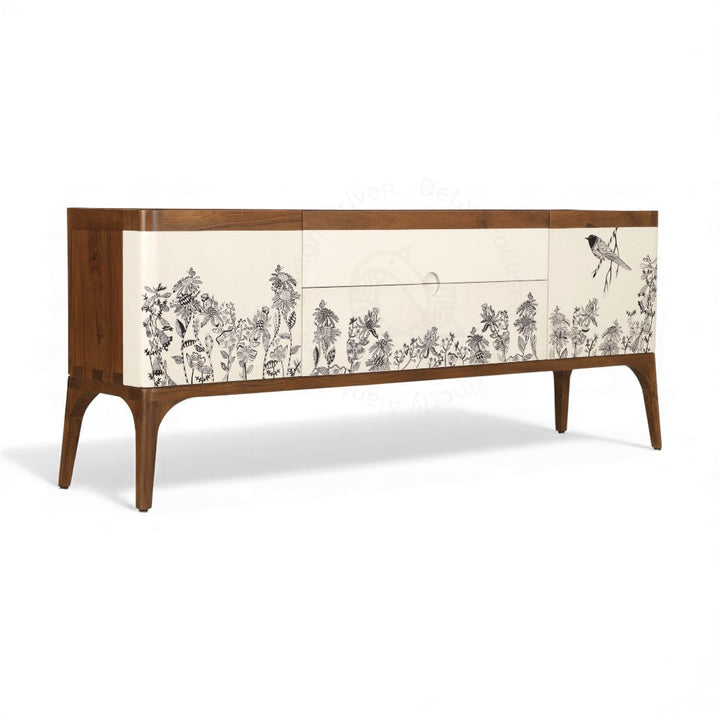 Finura - Teak TV Unit Small | Alankaram