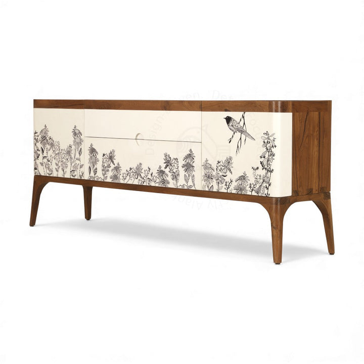 Finura - Teak TV Unit Small | Alankaram